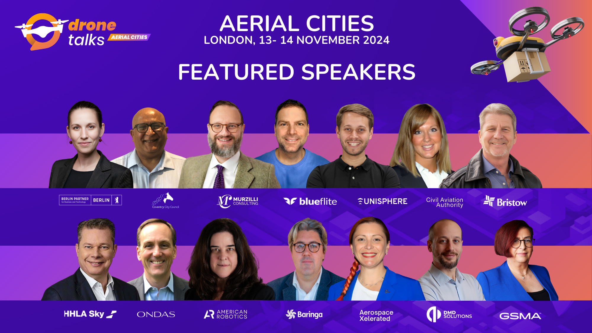 14 Featured Speakers and Program Announced for Aerial Cities 2024 in London